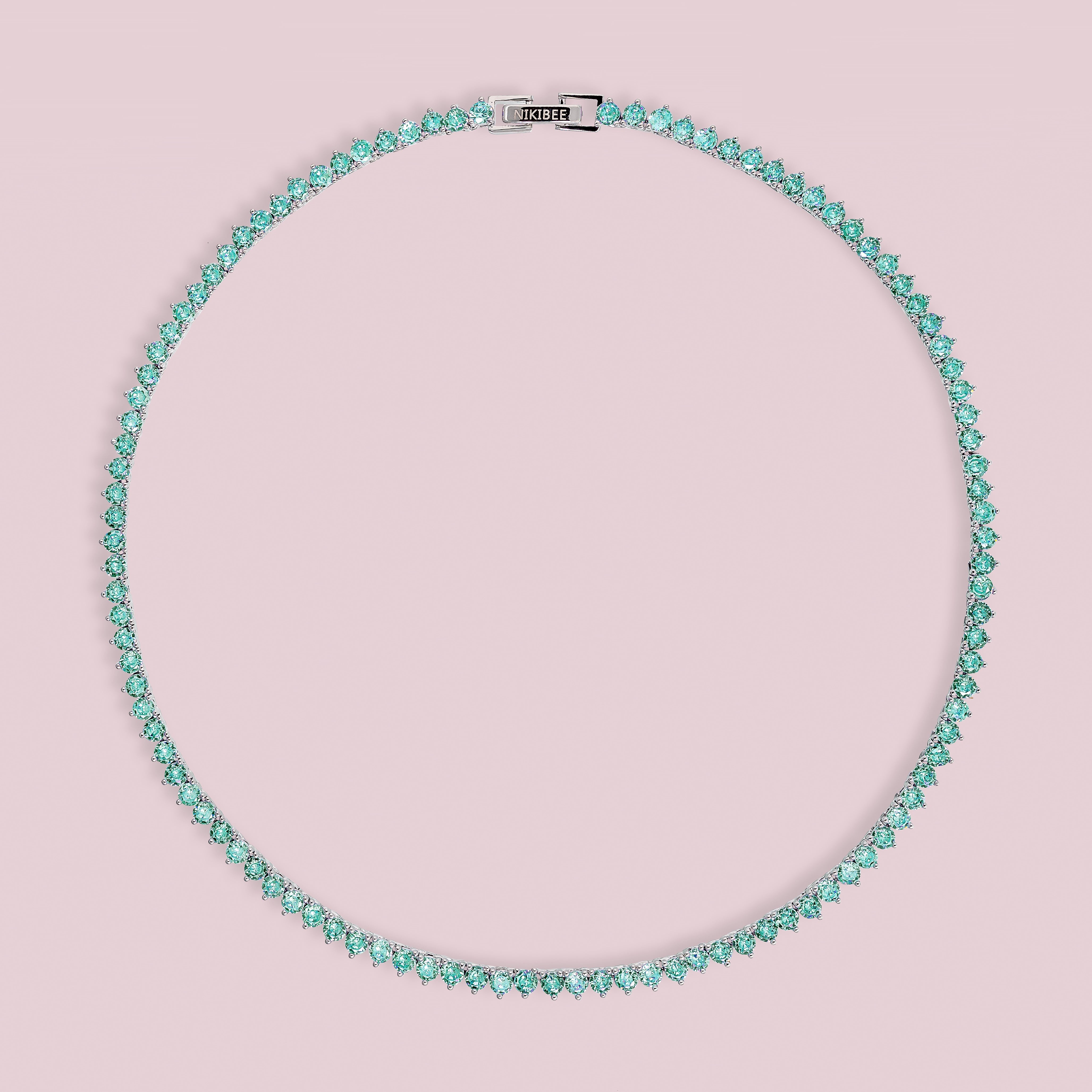 FEMINA Necklace - Teal (Silver) – NIKIBEE