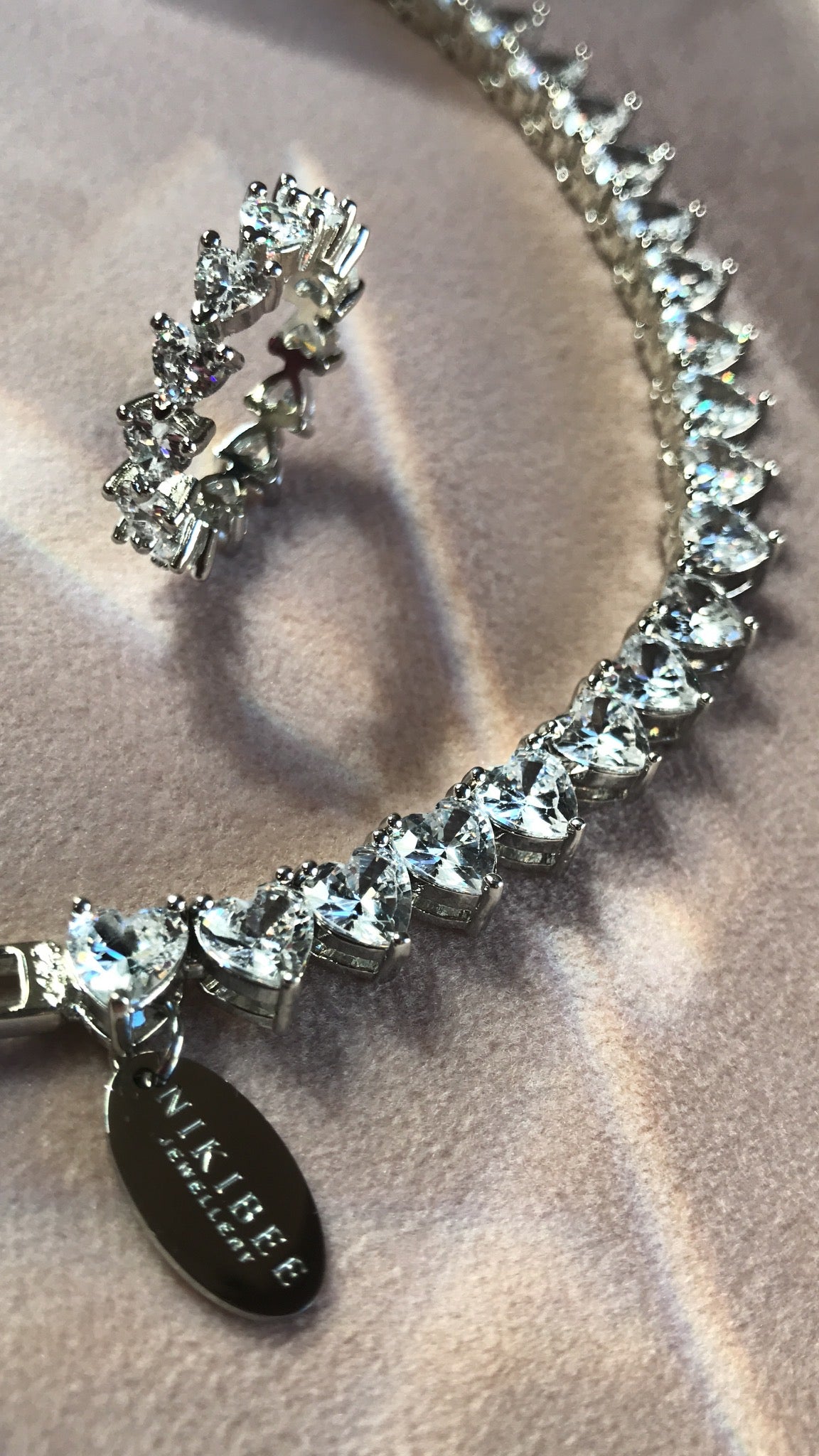 HEART TENNIS Ring (White) – NIKIBEE